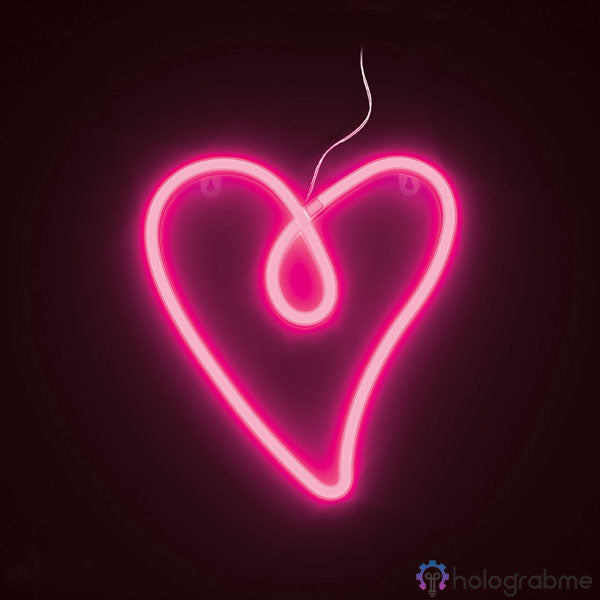 Néon LED Cœur Lumineux | Holograbme