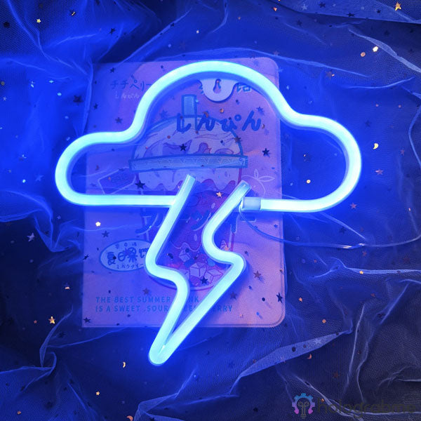 Néon LED Nuage et Éclair | Holograbme