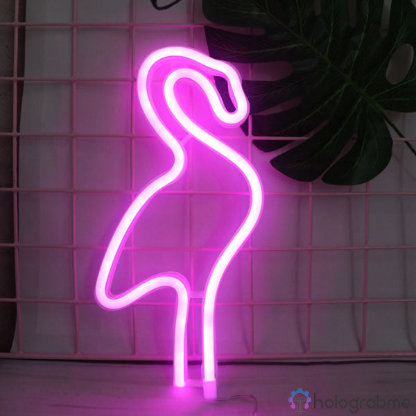 Néon LED Flamant Rose | Holograbme